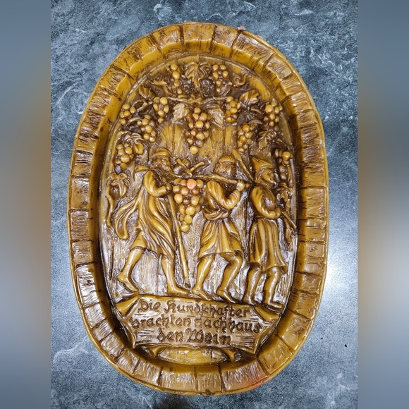 Wall Decor | Rare Find Vintage German Decorative Wax Plaque | Poshmark